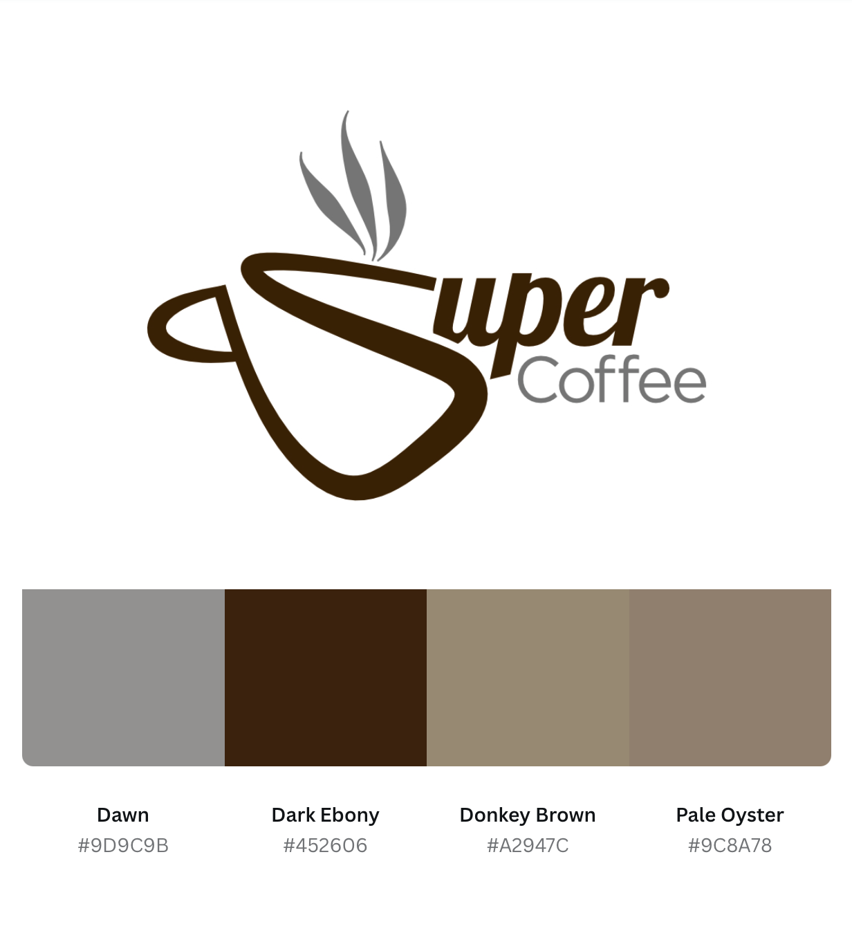 Hand Lettering Coffee Shop Logo – Elegant and Cozy Branding
